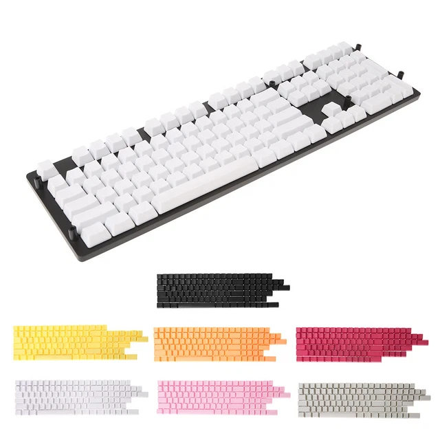 104 ANSI ISO layout Blank Thick PBT Keycap For OEM Switches Mechanical ...