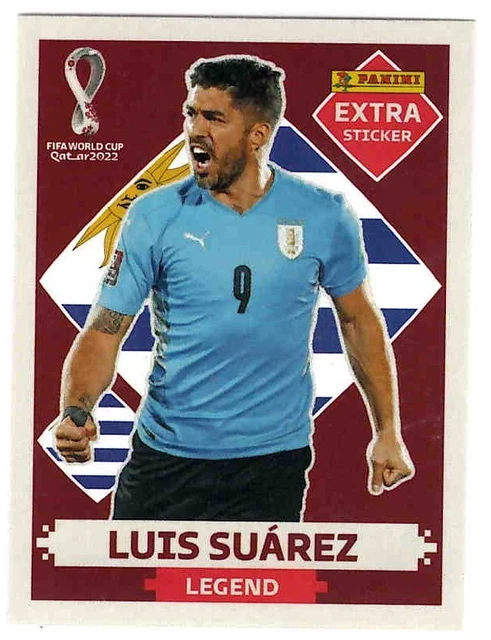 PANINI QATAR WORLD Cup Extra Sticker 2022 Legend Luis Suarez Base ...