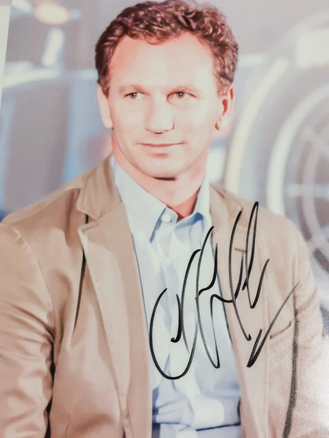 CHRISTIAN HORNER RED Bull - F1 - Original in person autographe sur ...