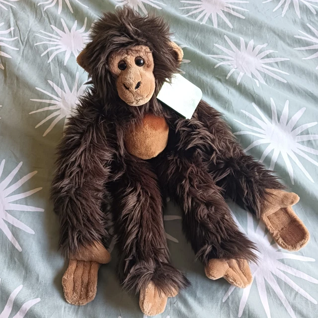 MARWELL WILDLIFE PARK ZOO PLUSH MONKEY HANGING 50cm TALL BROWN MELVIN ...