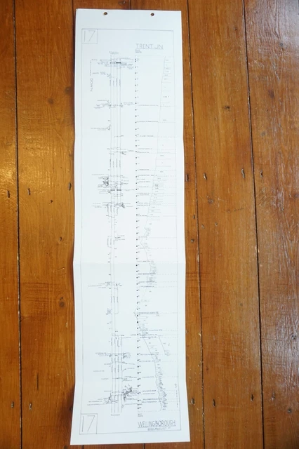 1971 TRENT WELLINGBOROUGH Railway Track Plan Map £14.99 - PicClick UK