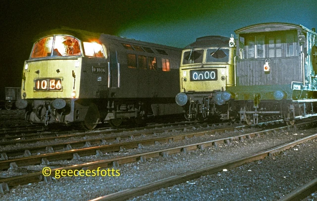 35MMRAILWAY SLIDE D1036 AT WESTBURY ON 15.10.1976.ORIGINAL AGFA +©TO ...