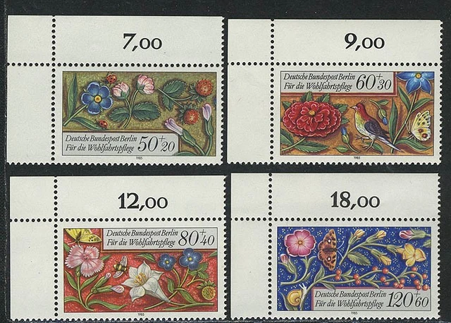 744-747 WOFA MINIATUREN 1985, Ecke u.l. Satz ** EUR 2,30 - PicClick DE