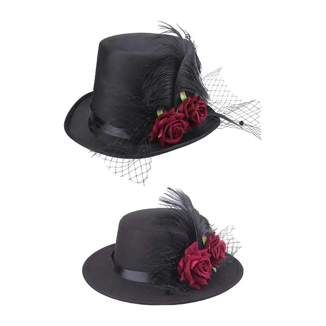 VICTORIAN TOP HAT Costume Comfortable Fit Party Hat for Holiday ...