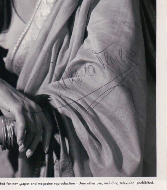 Autografiada 8x10 Foto Actriz Ursula Thiess Harry Wilkinson Colección