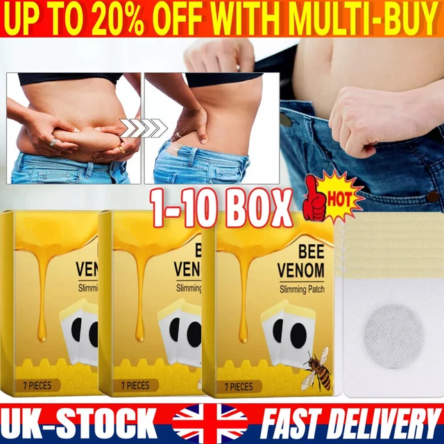 BEE VENOM LYMPHATIC Drainage & Slimming Patch for Women and Men Body ...