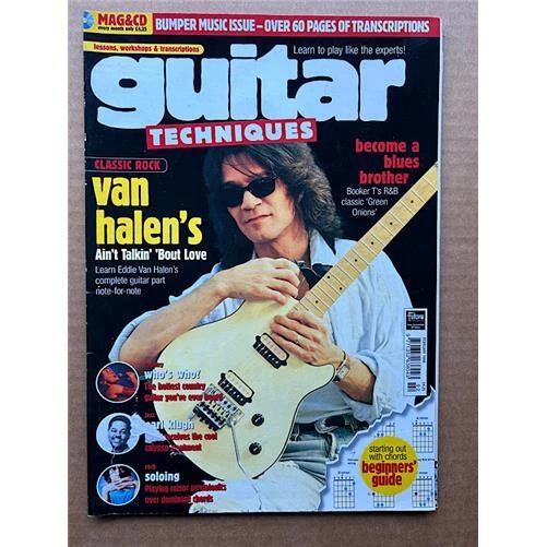 VAN HALEN GUITAR Techniques Magazine February 1999 - Eddie Van Halen ...