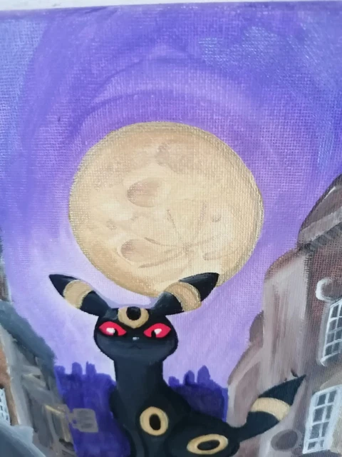 NACHTARA V 189 Umbreon Alt Art Gemälde Leinwand 30x40 Pokemon Tcg EUR ...