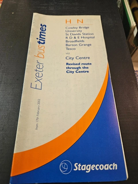 EXETER BUS TRANSPORT Timetable Leaflet Stagecoach HO5.42 £3.00 ...