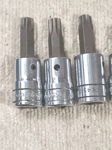 SNAP ON 8 Piece TORX Bit Socket Set 3/8" Drive USA MADE TOOLS Ftx500 ...