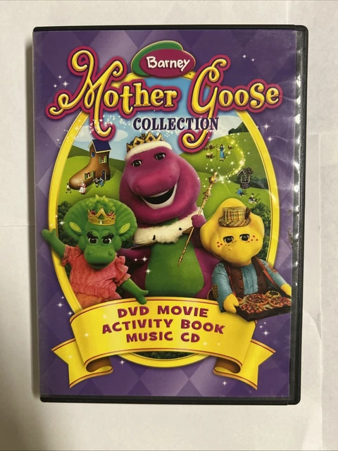 BARNEY MOTHER GOOSE Collection DVD Movie and Music CD (No activity book ...