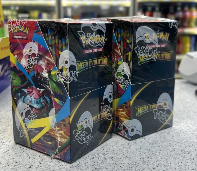 POKÉMON TCG MEGA Evolution Half Booster Box Sealed 18 Packs x2 £190.00 ...