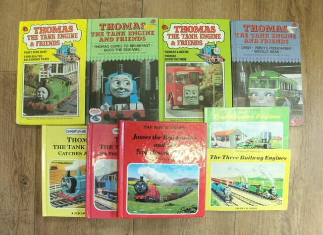 VINTAGE THOMAS THE tank engine and friends books x 9 bulk lot Percy ...