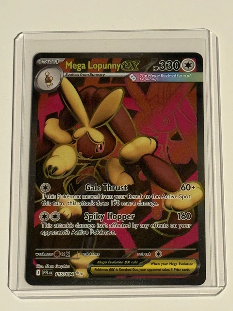 POKEMON PHANTASMAL FLAMES PFL EN Mega Lopunny EX - 115/094 Ultra Rare ...