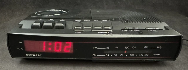 VINTAGE STEWART ST-5411 AM/FM Digital Clock Radio *Read Description* £ ...