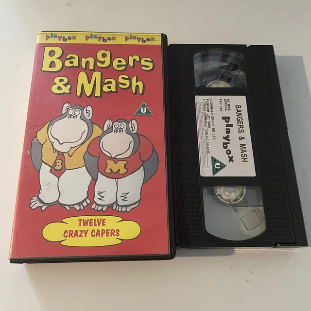 BANGERS & MASH - twelve crazy capers playbox - vhs Children Kids ...