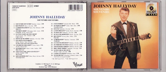 CD ALBUM -JOHNNY Hallyday-Souvenirs Souvenirs-26 Titres-Mode-French EUR ...