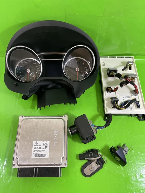 MERCEDES CLA220 W117 Ecu Kit Speedometer Lock Set Key Bcm 2.1 Cdi ...