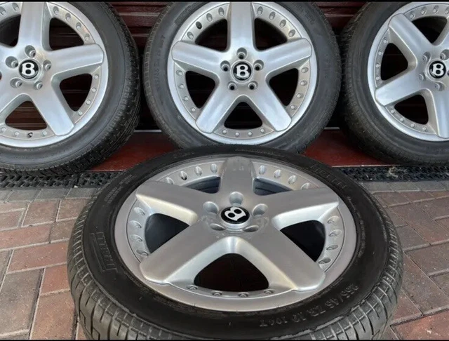 BENTLEY 19 SPLIT Rim Alloy Wheels Pirelli Tyres Arnage T Mulliner Red ...