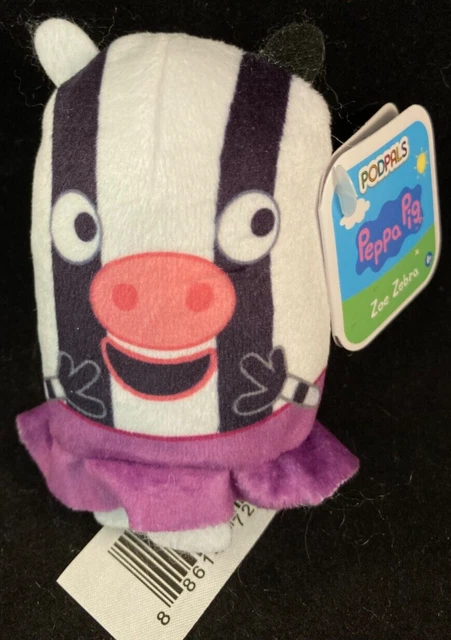 PODPALS - PEPPA Pig - Zoe Zebra - 3" Mini Plush - New With Tags £2.83 ...