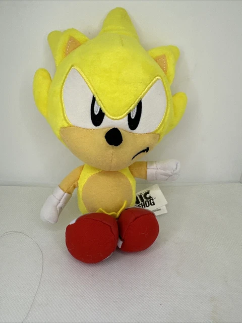 SONIC THE HEDGEHOG 23cm Super Sonic Plush Jakks Pacific 2020 Sega £14. ...