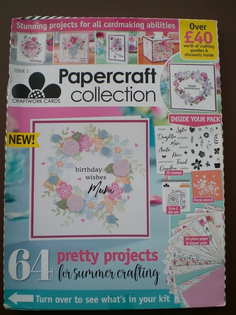 CRAFTWORK CARDS PAPERCRAFT Collection Magazine Issue 1. Unopened £6.00 ...