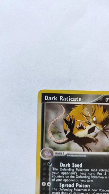 CARTE POKÉMON DARK raticate 17/109 EX team rocket returns Rare ENG EUR ...