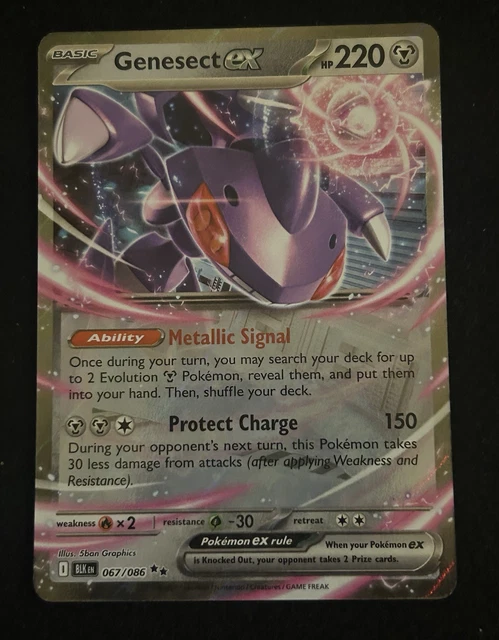 POKÉMON TCG GENESECT EX 067/086 SV Black Bolt Double Rare Holo £2.77 - PicClick UK