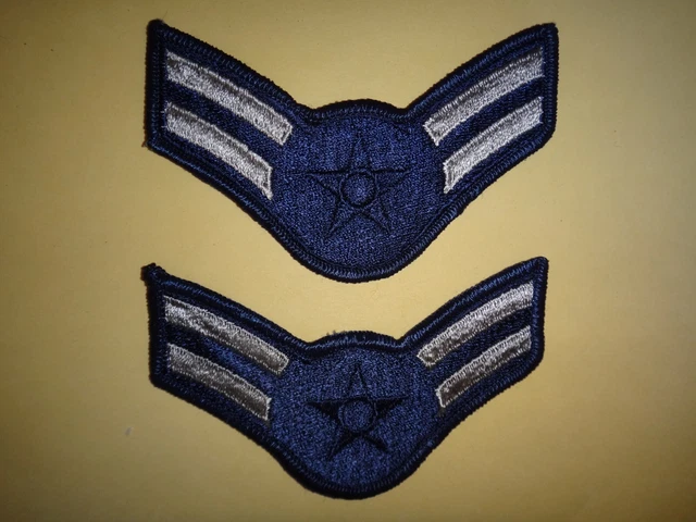 PAIR OF USAF AIRMAN 1st Class Large Chevrons £4.68 - PicClick UK