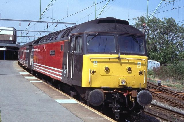 ORIGINAL COLOUR SLIDE, Class 47, 47831, Virgin livery, Wolverhampton ...