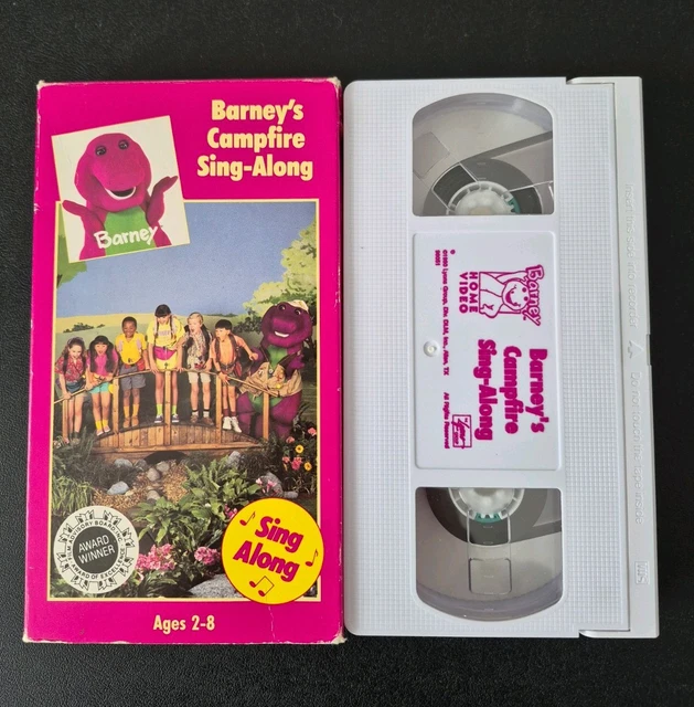 BARNEY'S CAMPFIRE SING-ALONG - Award Winner (VHS, 1992) £4.49 - PicClick UK