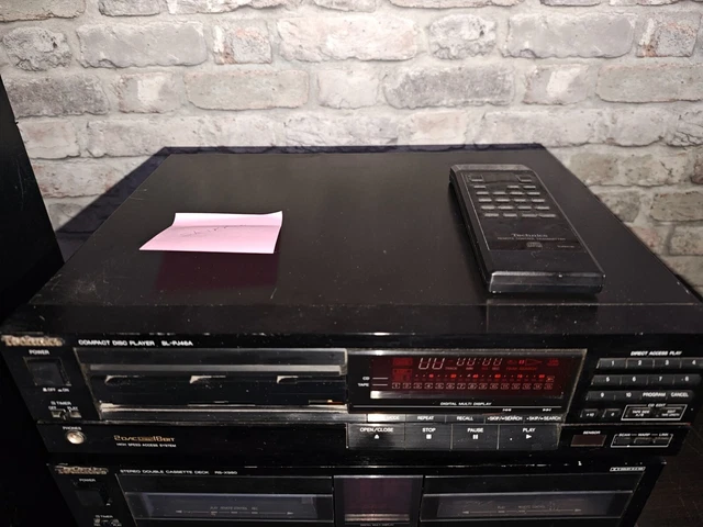 TECHNICS SL-PJ46A CD player stack SEPARATE 360mm with remote control ...