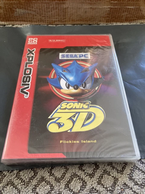 SONIC 3D FLICKIES Island. UNOPENED PC-CD-ROM Eplosiv By Sega. Original ...