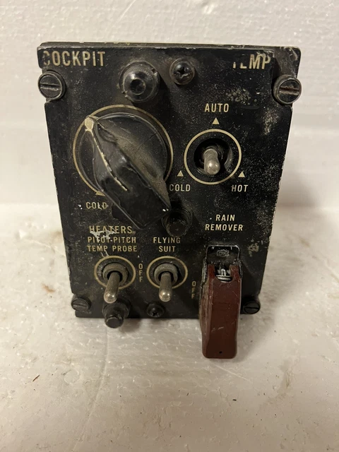 LOCKHEED F-104 Starfighter Cockpit Temperature Control Panel £60.58 ...