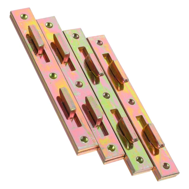 4 PCS BED Rail Fasteners Frame Hardware Brackets Board Fixing Connector ...