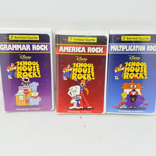 SCHOOLHOUSE ROCK 25TH Anniversary Collection VHS Grammar America ...