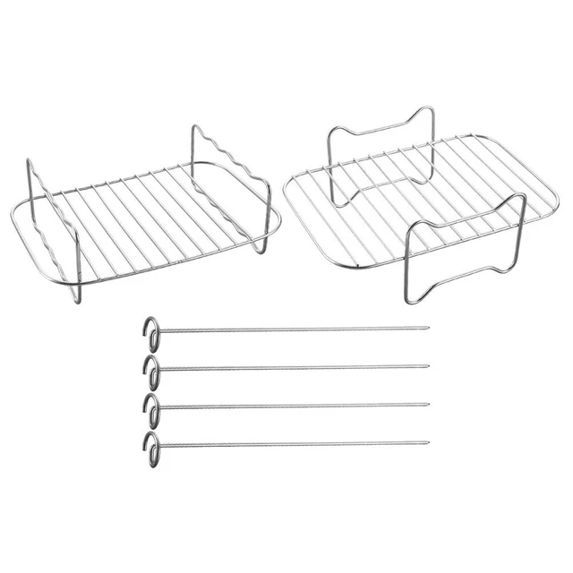 COOKING RACK AIR Fryer Grill Round Steamer Stainless Steel Triangular ...