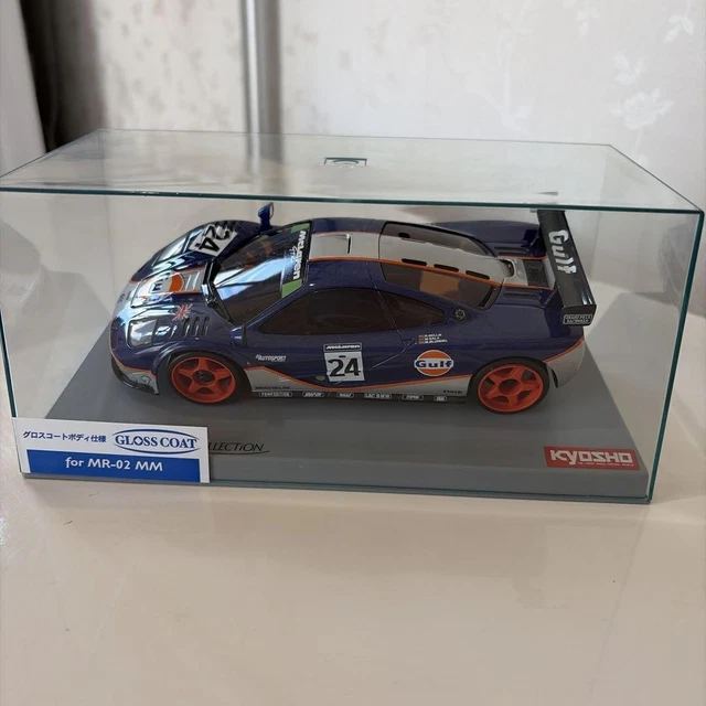 KYOSHO MINI-Z MCLAREN F1 GTR Gulf Racing 1/27.52 Gloss Coat MZG203G £ ...