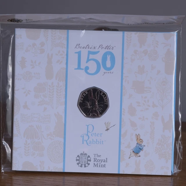 BEATRIX POTTER PETER Rabbit 50p Coin Royal Mint Pack Brand New Unc 2016 ...