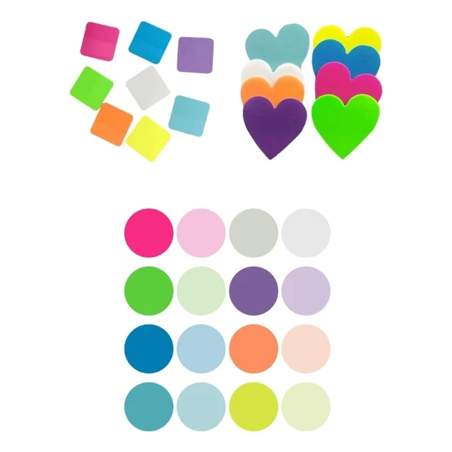 FLUORESCENT COLOR PET Note Paper 20 Sheets/Pad Repositionable Adhesive ...