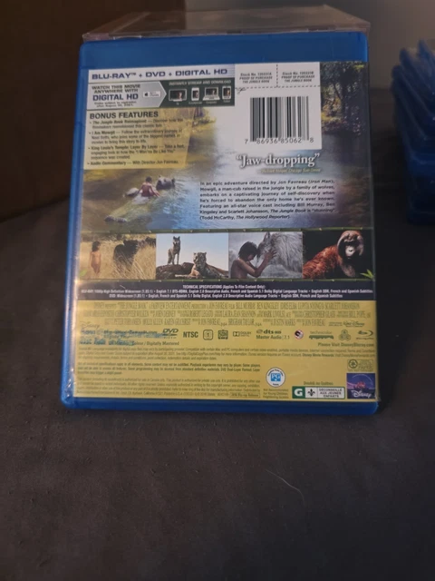 THE JUNGLE BOOK (Blu-ray, DVD, 2016, english, french, )pre-owned £5.12 ...