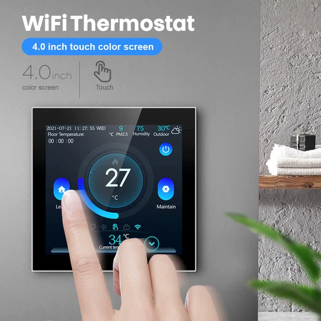 Digital Smart Thermostat Programmable Wifi Wireless Home Room Sensor App Control £73 19