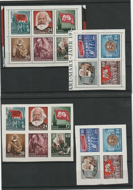 DDR EINZELMARKEN AUS Block 7-15 gestempelt wählbar Debria/Marx /Engels 1950-1958 EUR 29,99 ...