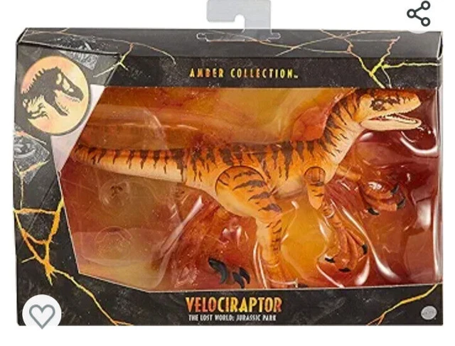 JURASSIC WORLD TOYS Amber Collection Tiger Velociraptor £44.99 ...