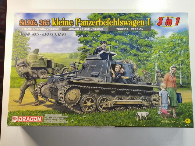 DRAGON 6222 1/35 Sdkfz.265 Kleine Panzerbefelswagen I Model Kit Tank ...