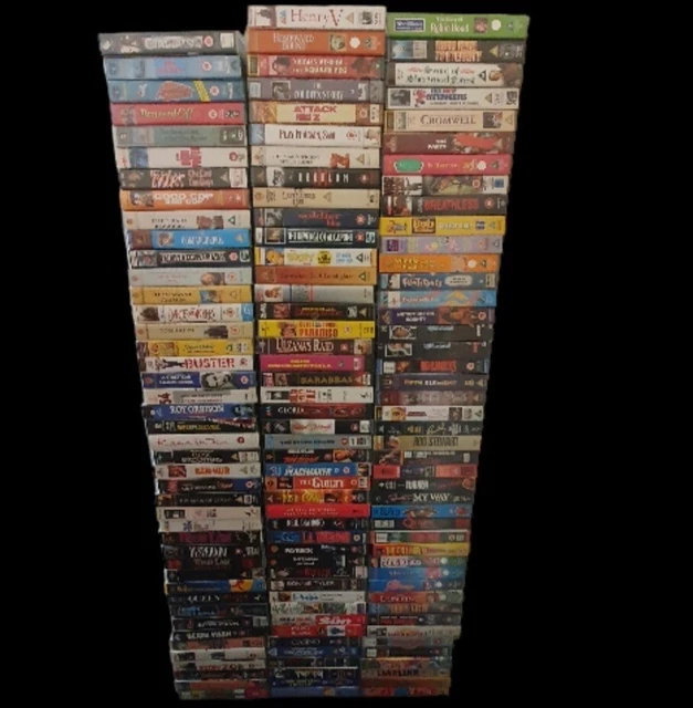 VHS JOB LOT 130 Videos - Westerns, Martial Arts, Disney, Science ...