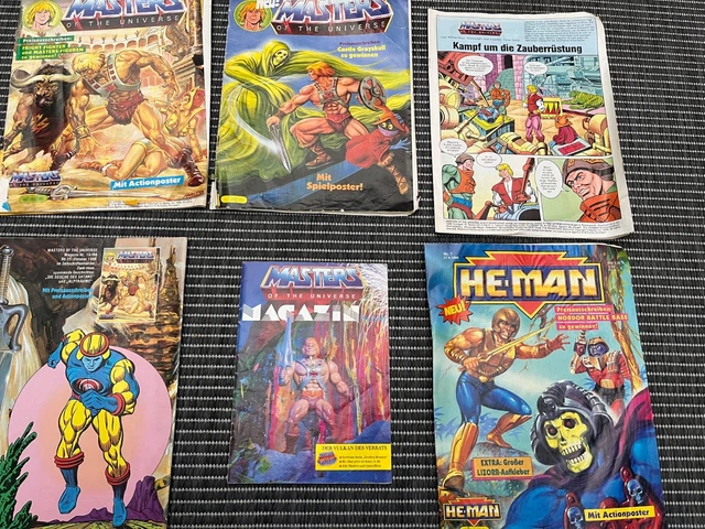 MASTERS OF THE Universe Magazin Vintage He-Man Skeletor ...