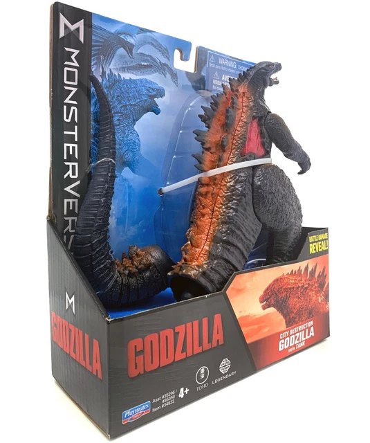 GODZILLA MONSTERVERSE CITY Destruction Godzilla with Tank (Playmates ...