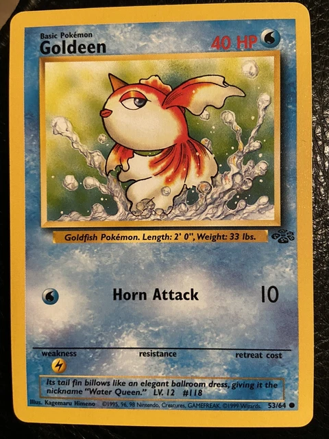 POKÉMON TCG GOLDEEN Jungle 53/64 Regular Unlimited Common EUR 3,56 - PicClick DE