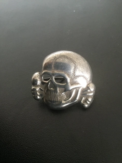 WW2 GERMAN SMALL Skull Cap Badge with RZM Stamp £11.12 - PicClick UK